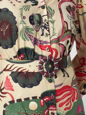 Farm Rio Printed Shirt Dress