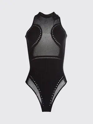 MARGHERITA MACCAPANI Sleeveless Bodysuit In Econyl - Black