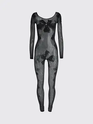 MARGHERITA MACCAPANI Monogram Floral Mesh Catsuit
