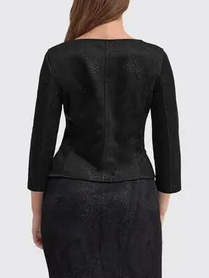 MARGHERITA MACCAPANI Vinnie Top In Viscose And Cotton Blend - Black