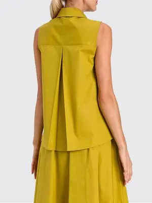 TWINSET Sleeveless Stretch Cotton Shirt