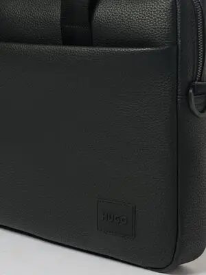 Hugo Hammered Faux Leather Laptop Bag