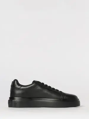 Paciotti Smooth Leather Low Top Sneakers - Black