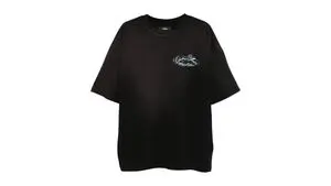 Amiri Crystal Chateau Script Os Tee Shirt
