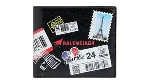 Balenciaga Silver Tone Wallets For Men