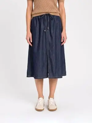 TWINSET TWINSET U & B Denim Lyocell Midi Skirt