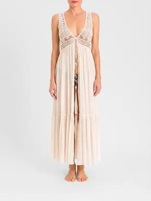 TWINSET U & B Crochet Maxi Dress