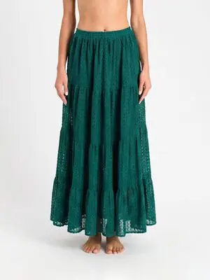 TWINSET U & B Tiered Maxi Skirt