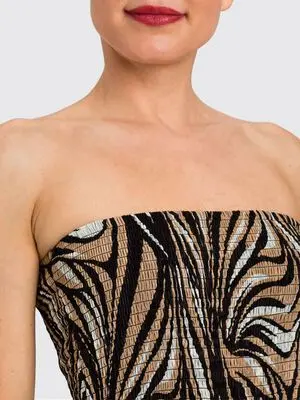 TWINSET U & B Printed Midi Dress - Multicolor