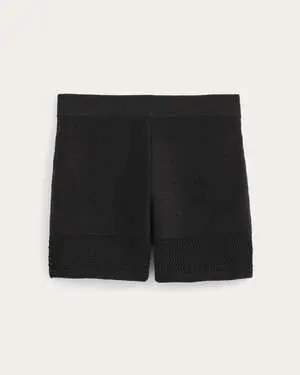 Everlane Open-knit Cotton Shorts - Black