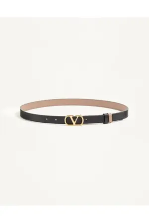 Valentino Garavani Vlogo Signature Reversible Belt - Black