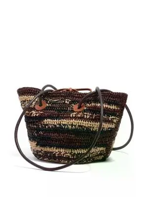 Bimba Y Lola Small Raffia Shoulder Bag