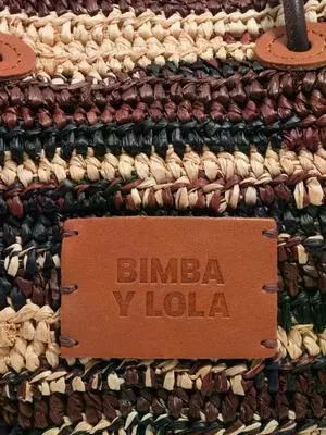 Bimba Y Lola Small Raffia Shoulder Bag