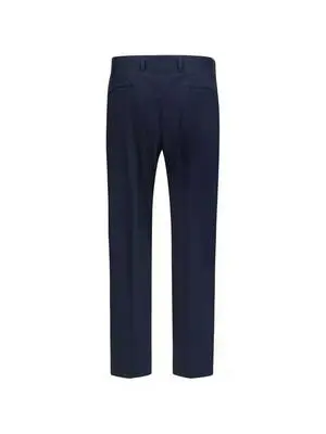 GERMANO 1952 Navy Tailored Straight-leg Trousers - Blue