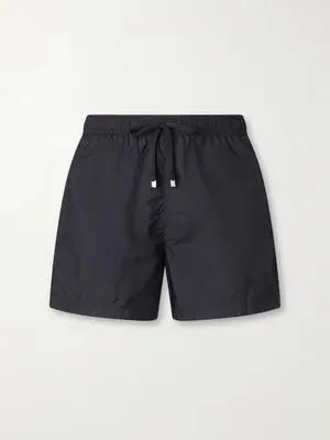Zegna Straight-leg Mid-length Swim Shorts - Black