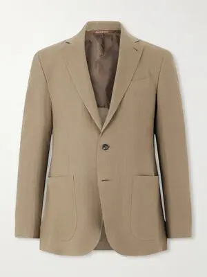 Canali Kei Linen Suit Jacket