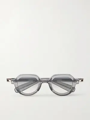 SATO Elnat Round-frame Acetate Sunglasses - Gray