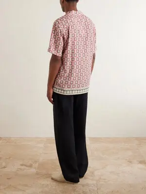 Orlebar Brown Maitan Passetto Camp-collar Printed Lyocell Shirt