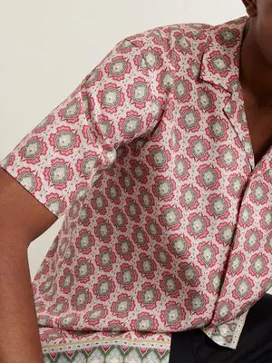 Orlebar Brown Maitan Passetto Camp-collar Printed Lyocell Shirt