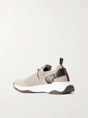 Berluti Shadow Stretch-knit Sneakers