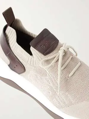 Berluti Shadow Stretch-knit Sneakers