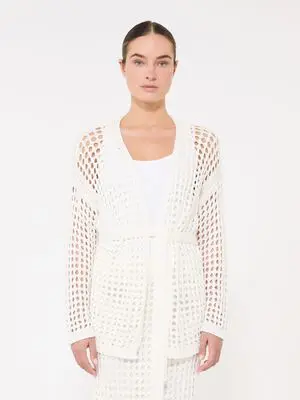 Max Mara Cotton Mesh Cardigan