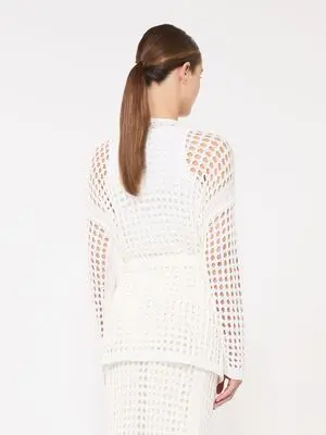 Max Mara Cotton Mesh Cardigan