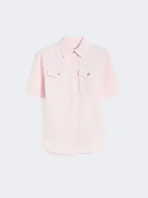 Max Mara Slim-fit Bull Denim Shirt - Pink
