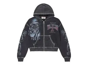 VALE FOREVER Hardy Boyz Graphic Zip-up Hoodie