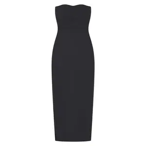 CELESTINE & MAE Alya Scalloped Bandeau Midi Dress