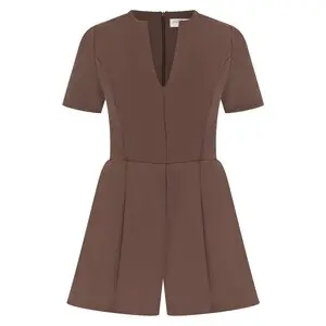 CELESTINE & MAE Azha Playsuit - Brown