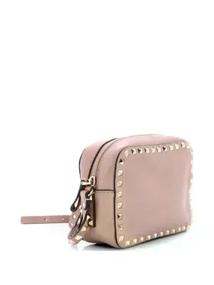 Valentino Garavani Rockstud Camera Leather Crossbody Bag - Neutrals