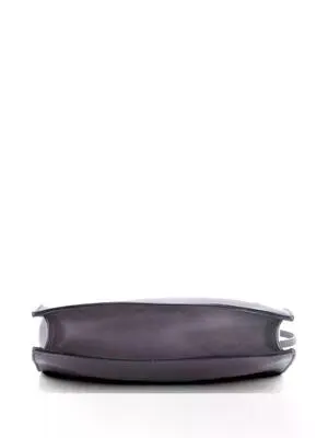 Celine Clasp Crossbody Bag Leather Mini Shoulder Bag - Grey