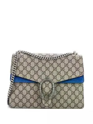 Gucci Dionysus Medium Shoulder Bag In Gg Coated Canvas - Blue