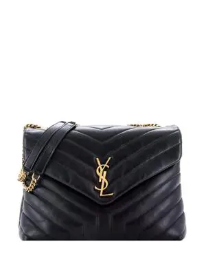 Saint Laurent Loulou Matelassé Chevron Leather Medium Shoulder Bag