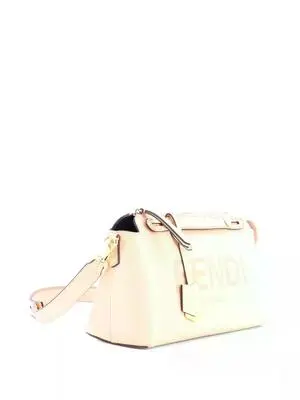 Fendi Embossed Leather Shoulder Bag