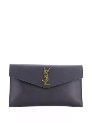 Saint Laurent Uptown Pouch Leather Clutch Bag