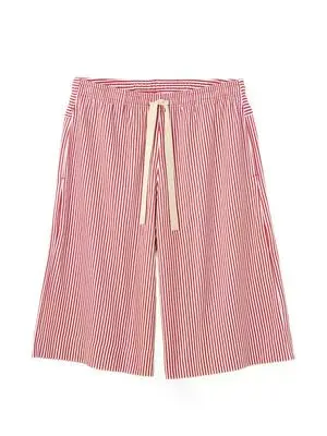 Jacquemus Striped Drawstring Shorts - Red