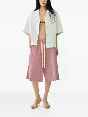 Jacquemus Striped Drawstring Shorts - Red