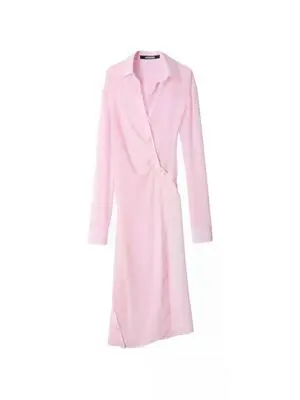 Jacquemus Asymmetric-fastening Midi Dress