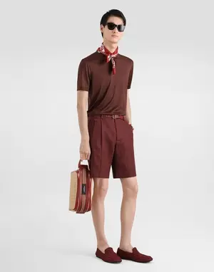 Dolce & Gabbana Linen Canvas Bermuda Shorts - Multicolor