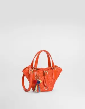 Dolce & Gabbana Raffia Coffa Capri Bag