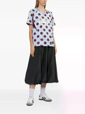 Adidas V-neck Polka Dot T-shirt