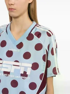 Adidas V-neck Polka Dot T-shirt