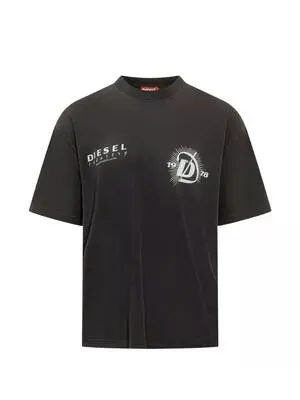 DIESEL® T-boggy-v6 Graphic-print T-shirt - Grey