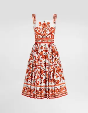 Dolce & Gabbana Majolica-print Midi Dress