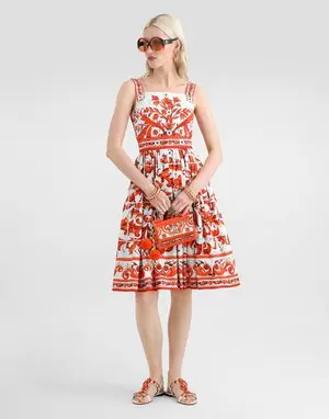 Dolce & Gabbana Majolica-print Midi Dress