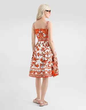 Dolce & Gabbana Majolica-print Midi Dress