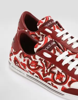 Dolce & Gabbana Majolica-print Cotton Saint Tropez Light Sneakers