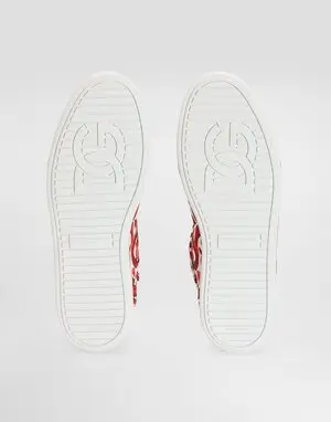 Dolce & Gabbana Majolica-print Cotton Saint Tropez Light Sneakers